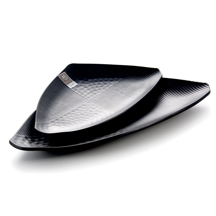 12 Inch Black Matte Triangle Melamine Dinner Plates WKP7212MS – Jamie