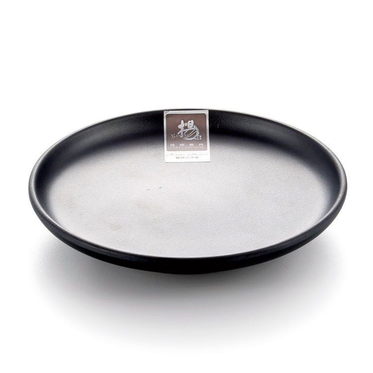 5.5 Inch Black Matte Round Melamine Dinner Plate YG140123MS – Jamie