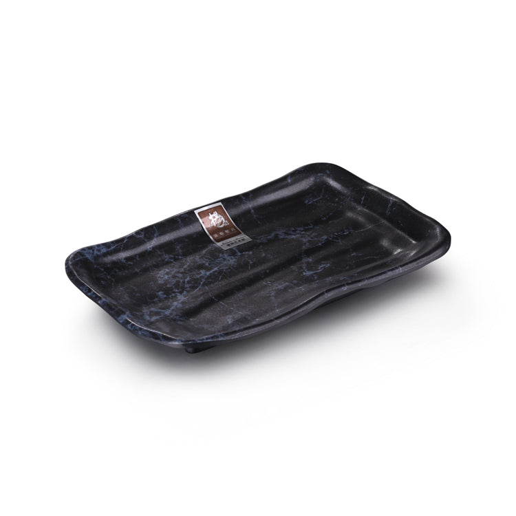 8 Inch Blue Marble Rectangular Melamine Plate YG140084LW – Jamie