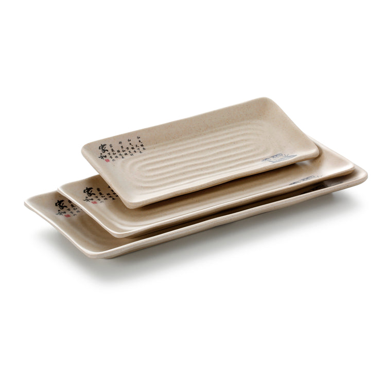 12 Inch Chinese Style Melamine Rectangular Plates PWKP012NNYY – Jamie